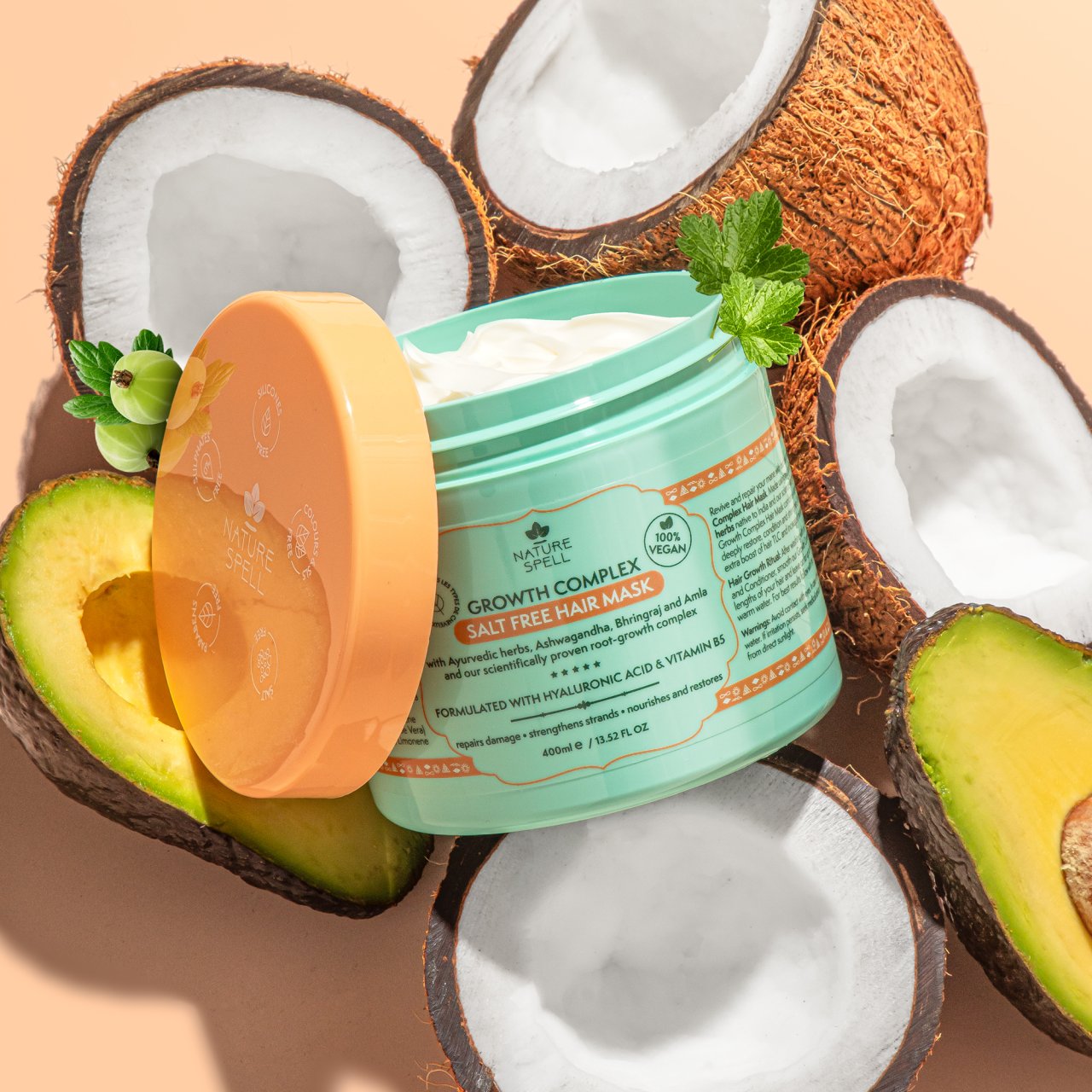 Masque capillaire fortifiant sans sel – stimule la pousse et renforce ...